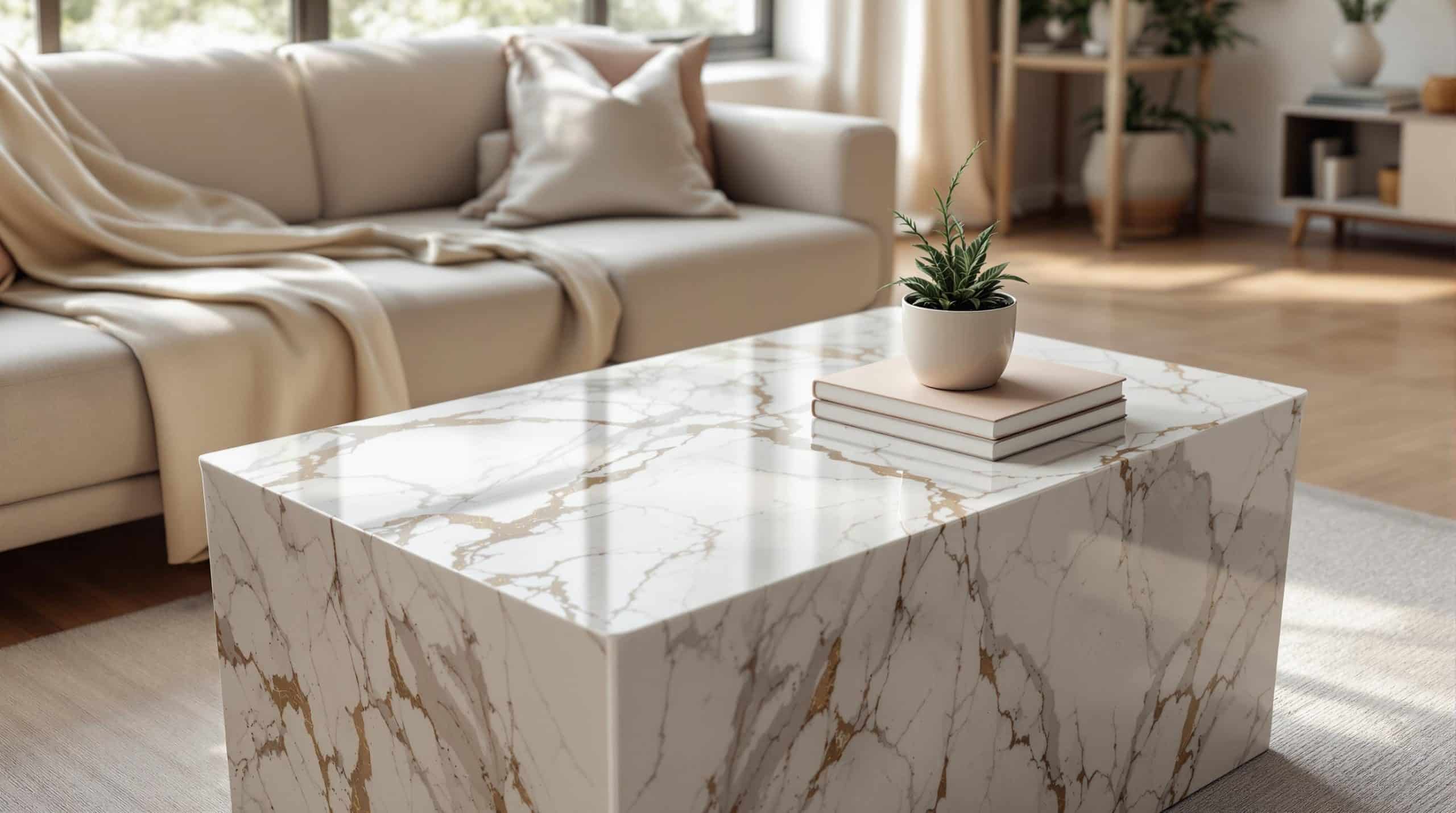 une table basse en marbre pour sublimer votre salon avec élégance et ...